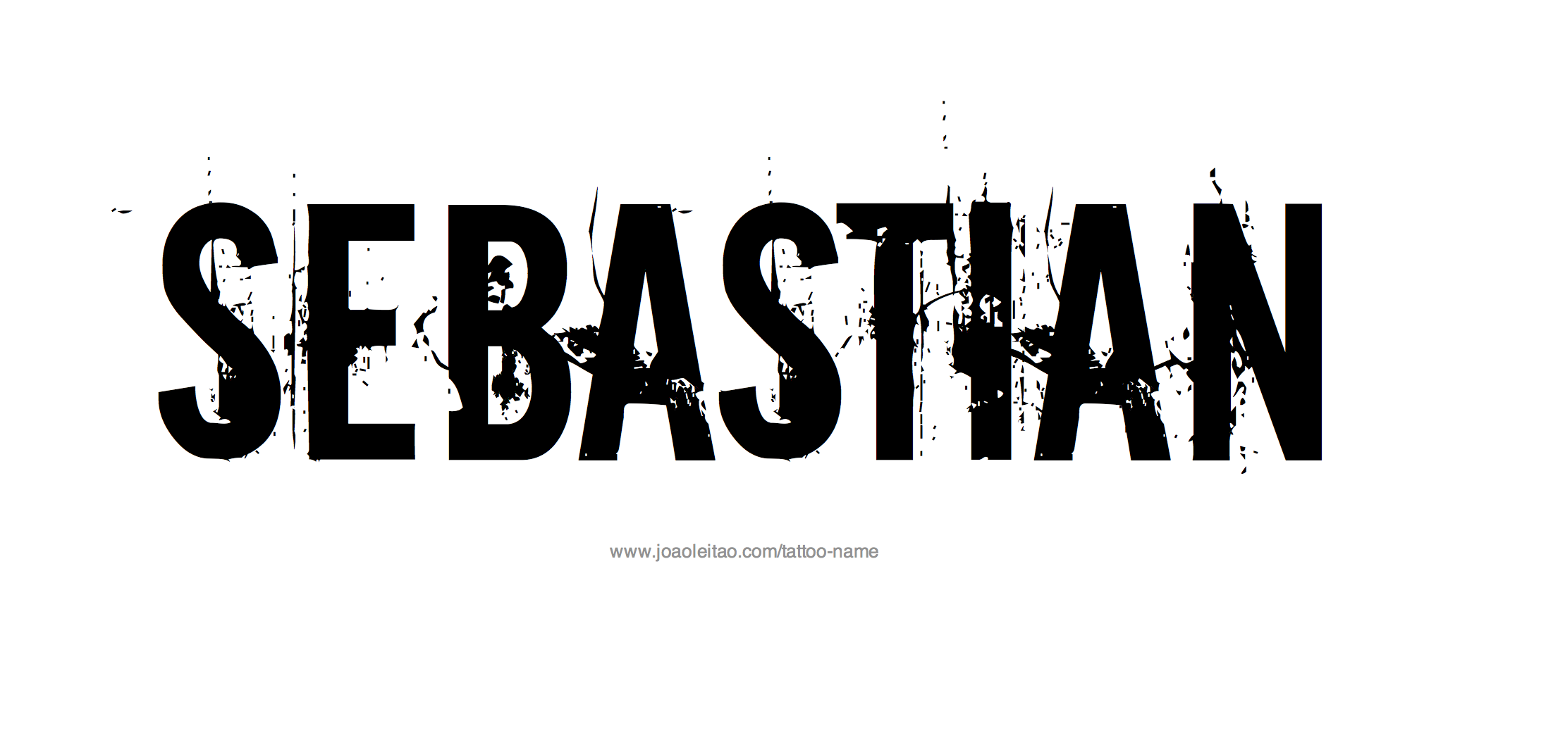 Sebastian Name Tattoo Designs