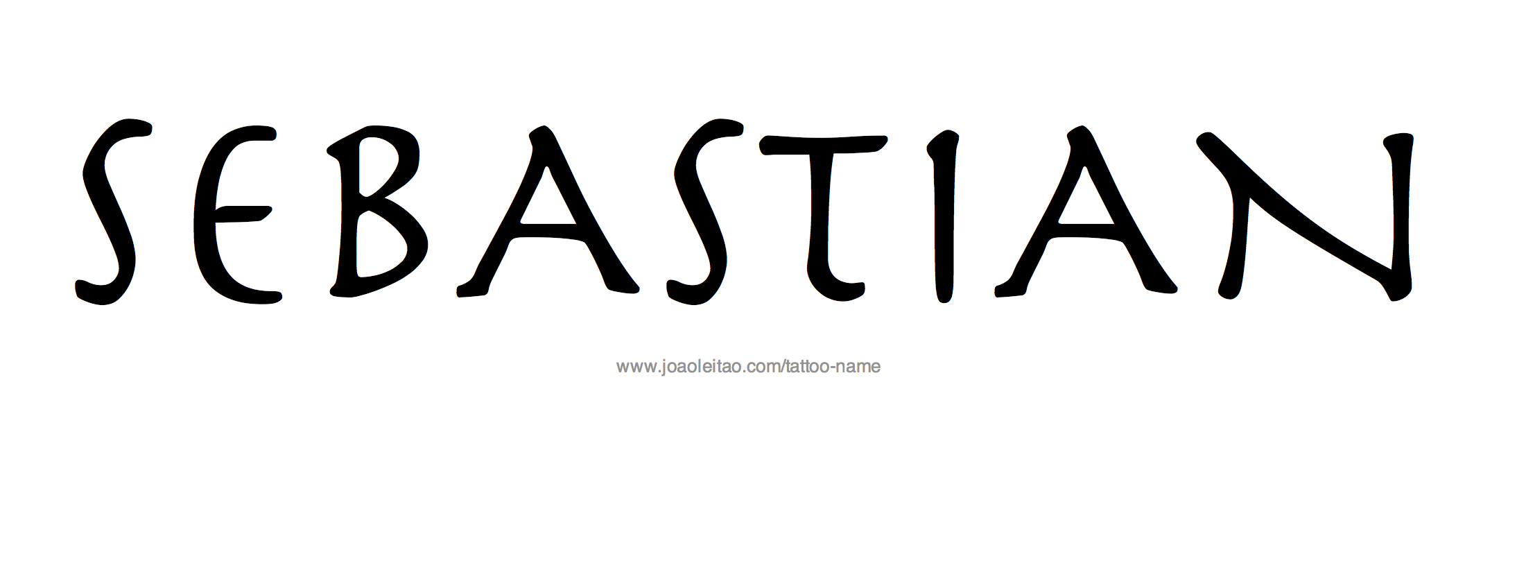 Sebastian Name Tattoo Designs