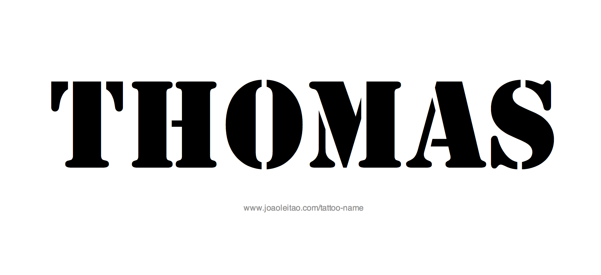 Thomas Name Tattoo Designs