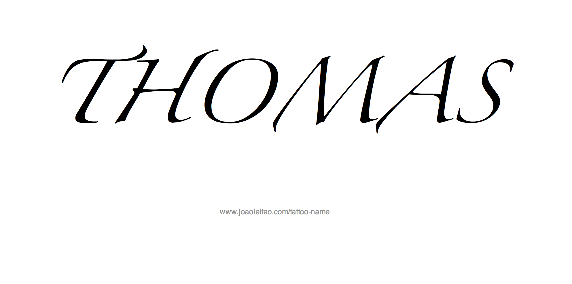Thomas Name Tattoo Designs