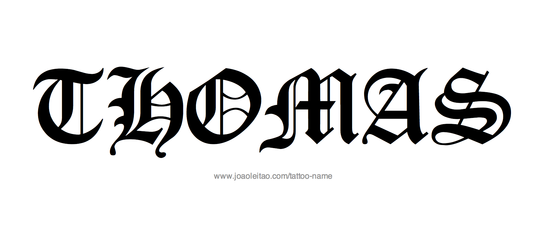 Thomas Name Tattoo Designs
