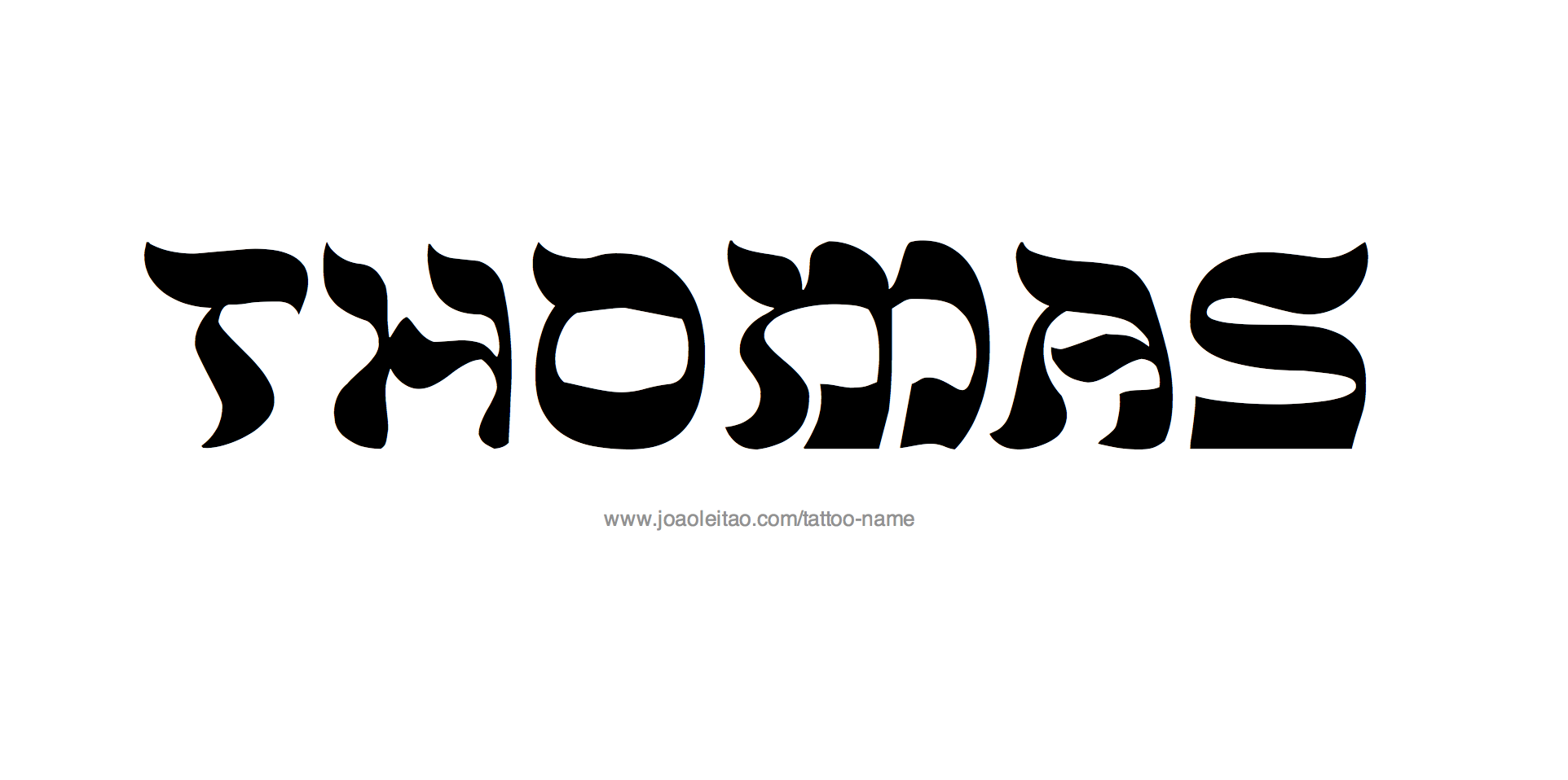 Thomas Name Tattoo Designs