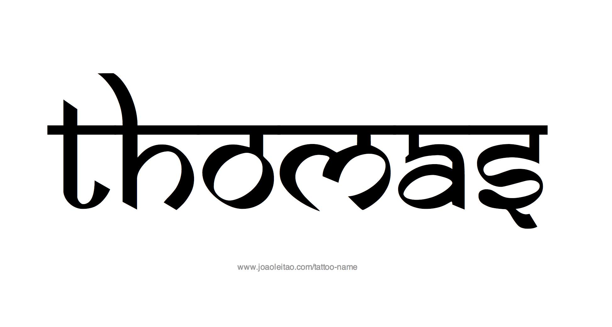 Thomas Name Tattoo Designs