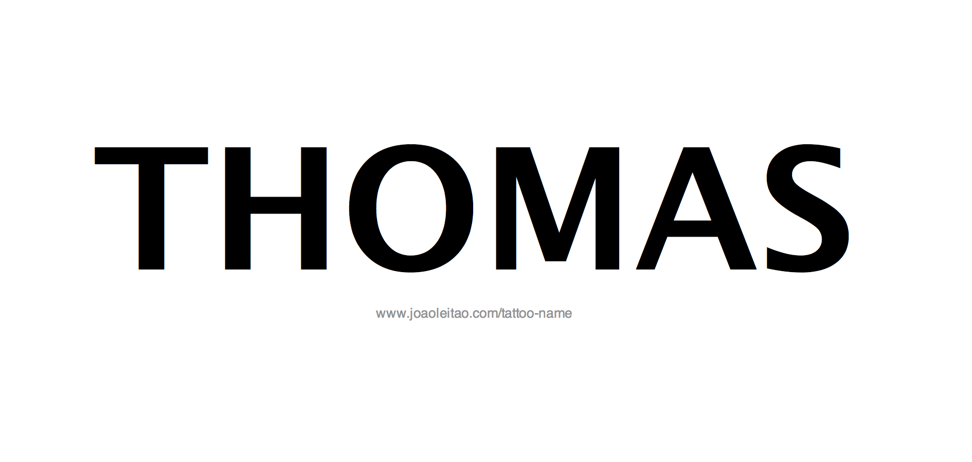 Thomas Name Tattoo Designs
