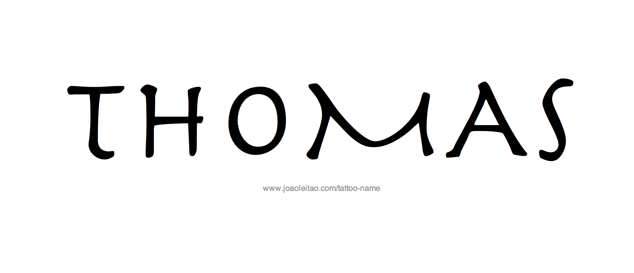 Thomas Name Tattoo Designs