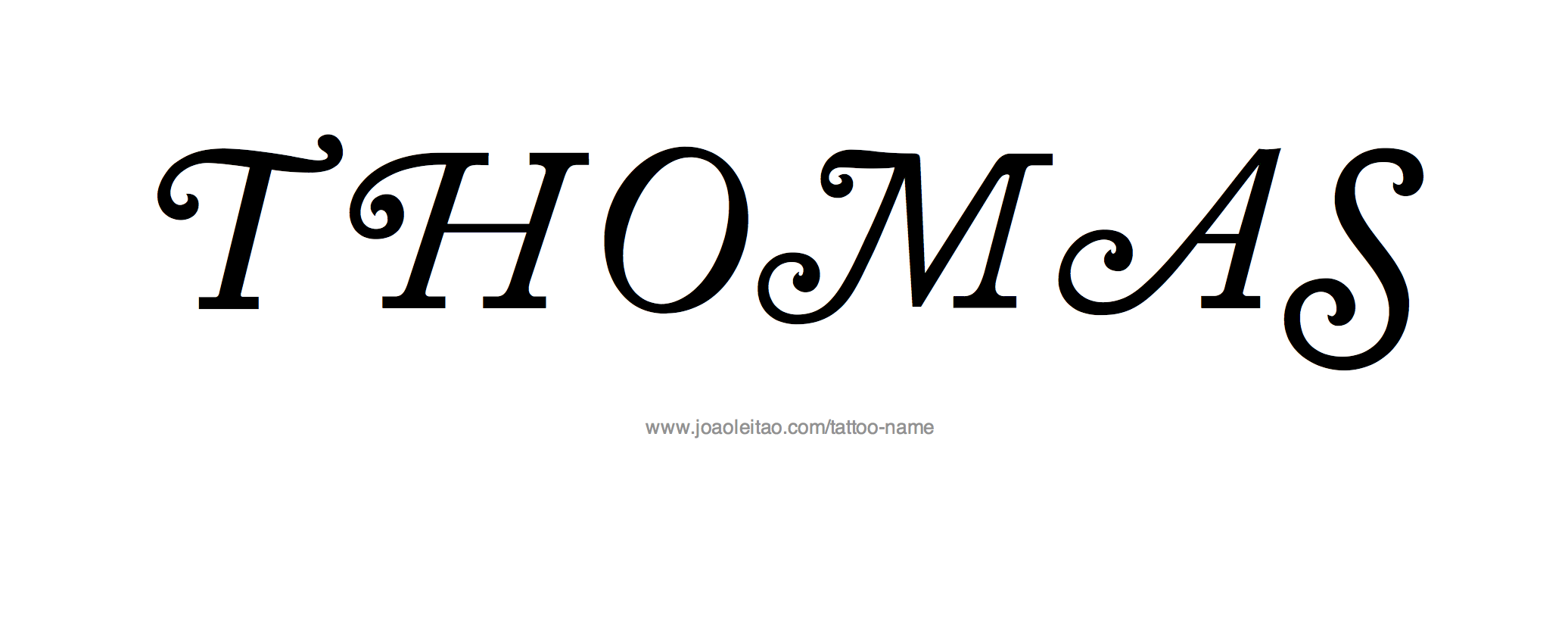 Thomas Name Tattoo Designs