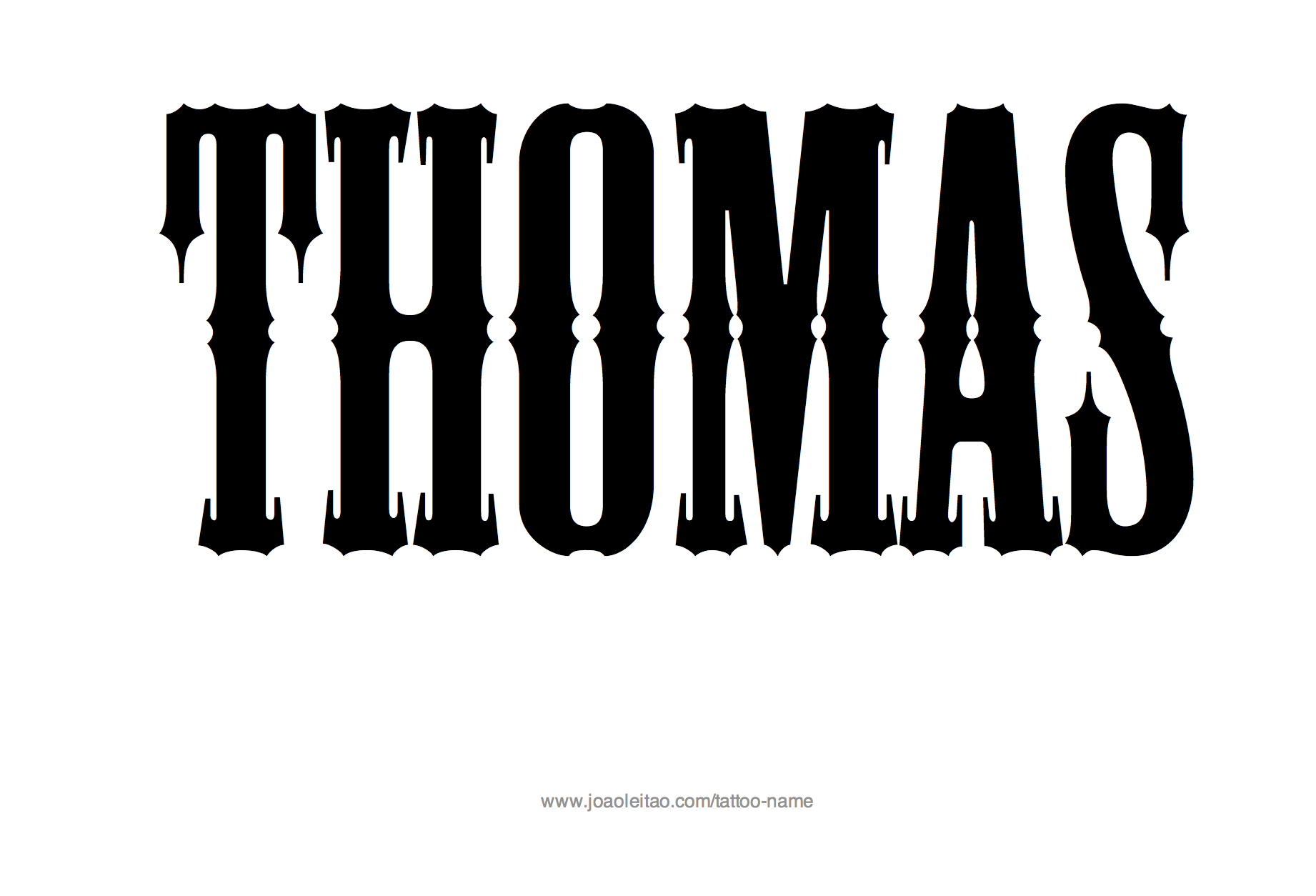 Thomas Name Tattoo Designs