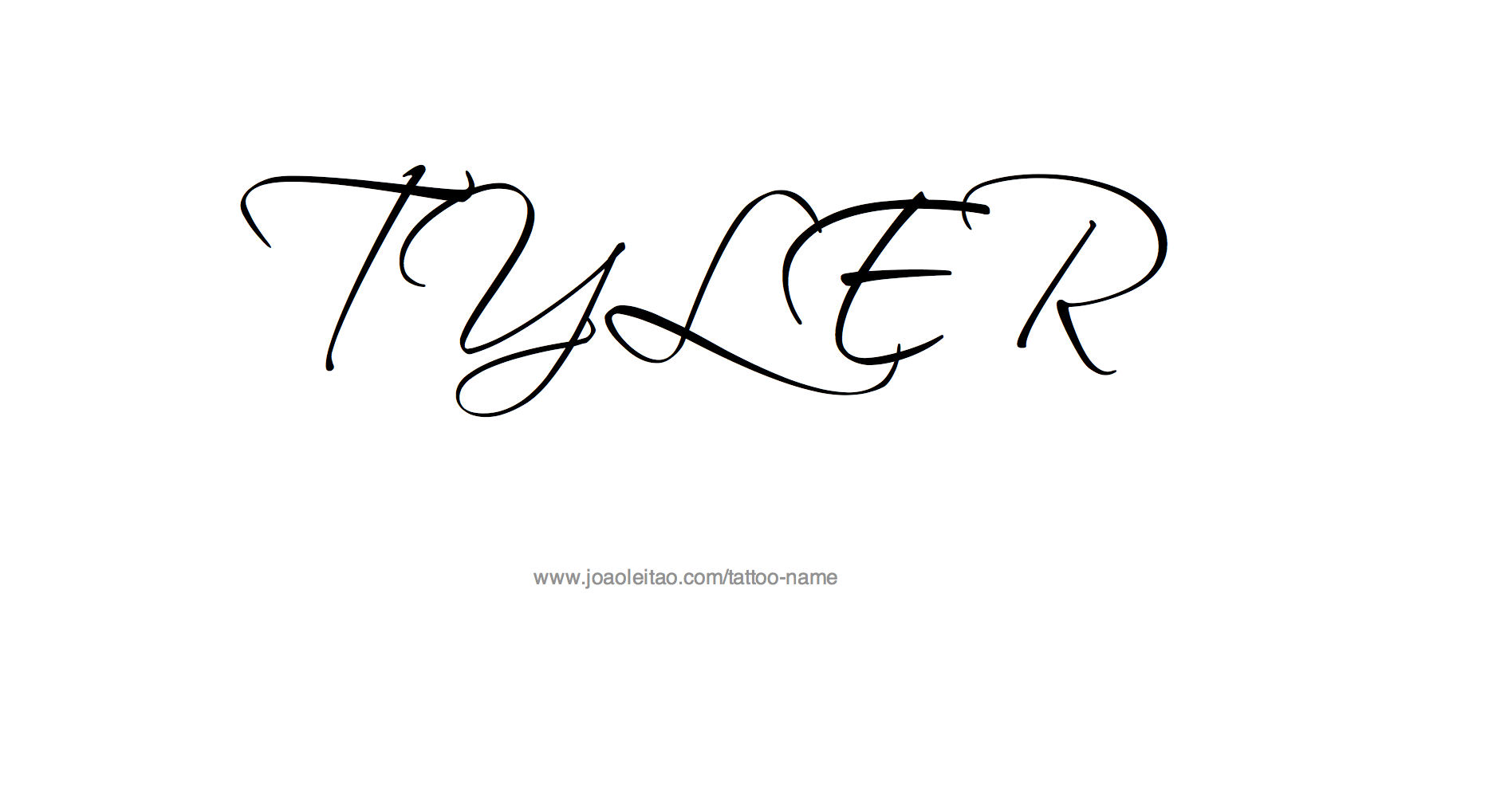 Tyler Name Tattoo Designs