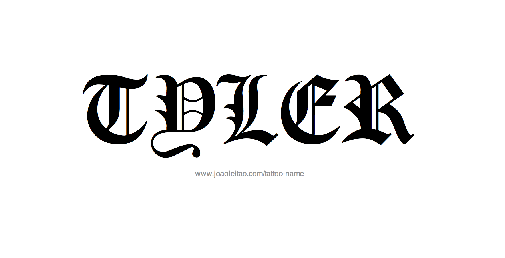 Tyler Name Tattoo Designs
