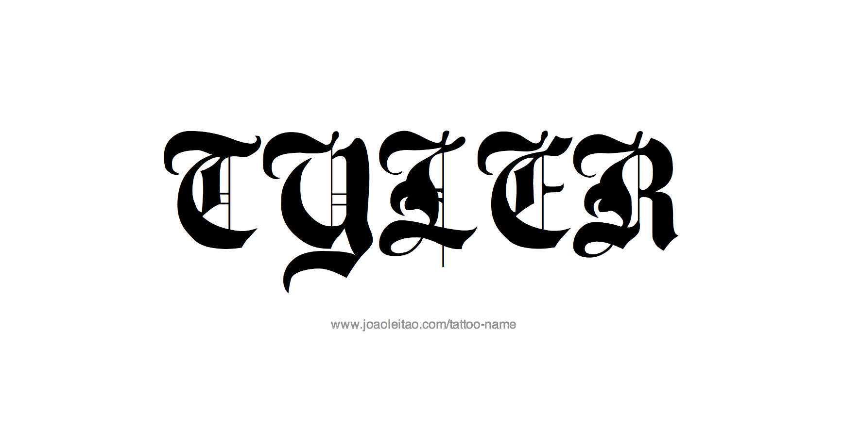 Tyler Name Tattoo Designs