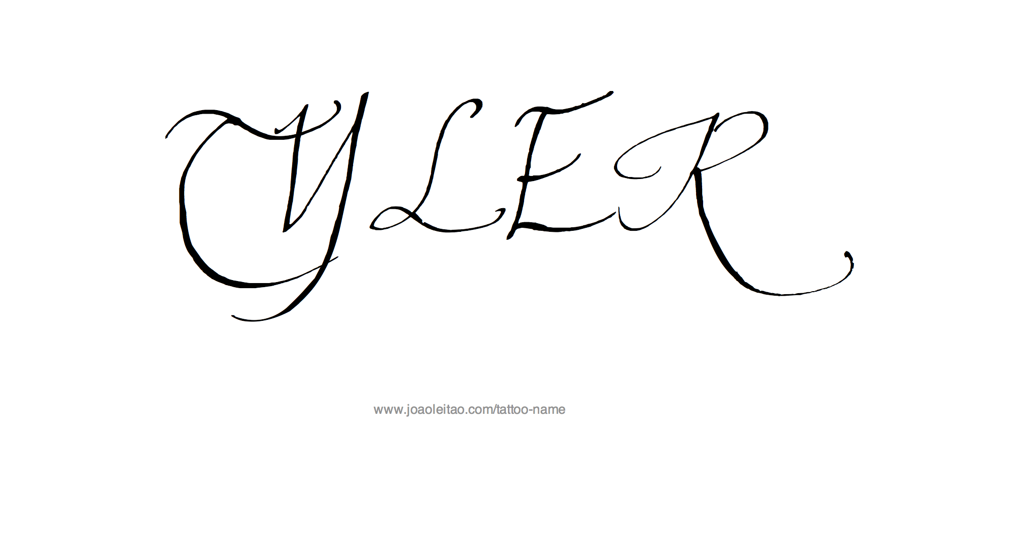 Tyler Name Tattoo Designs