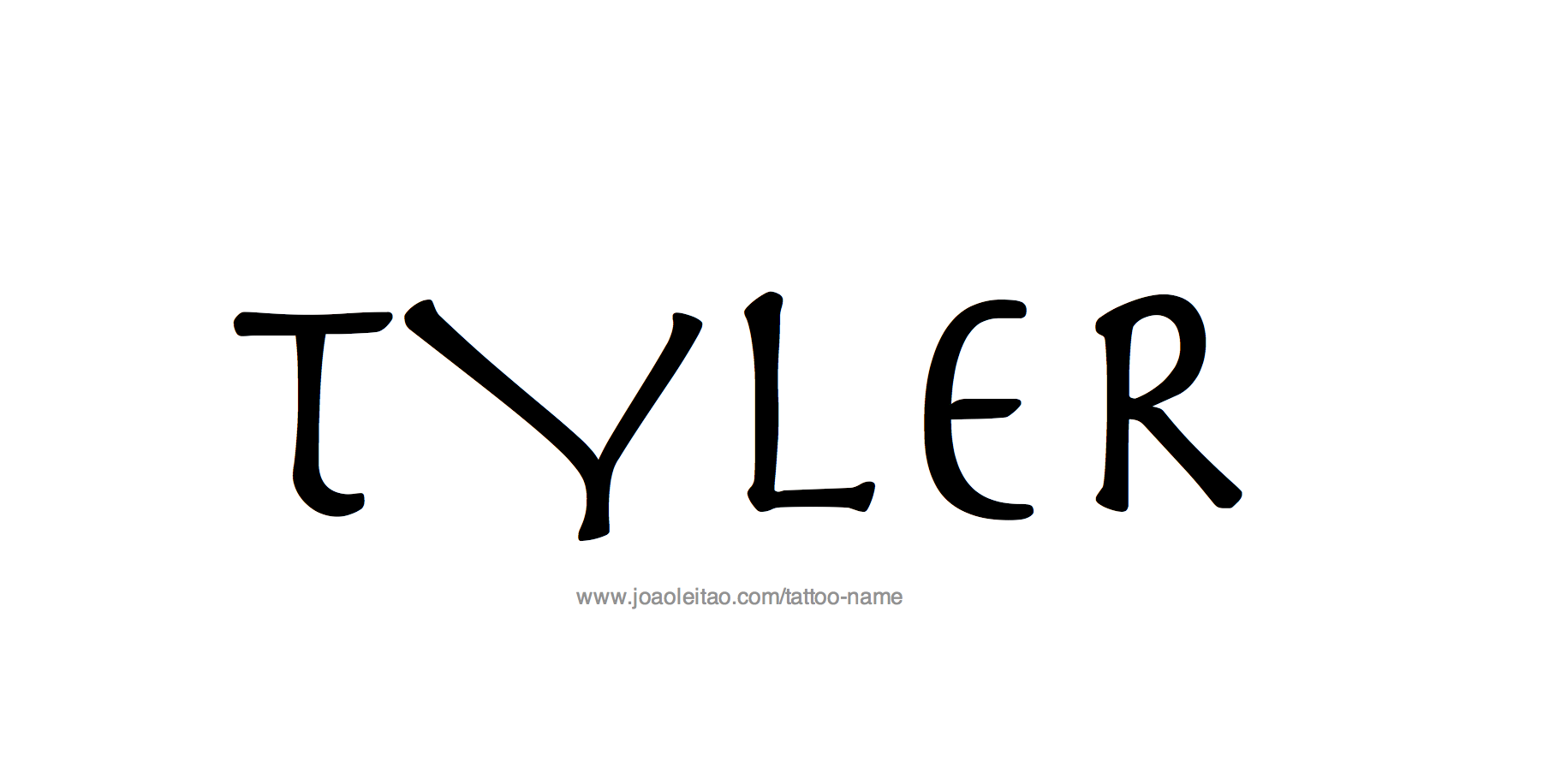 Tyler Name Tattoo Designs