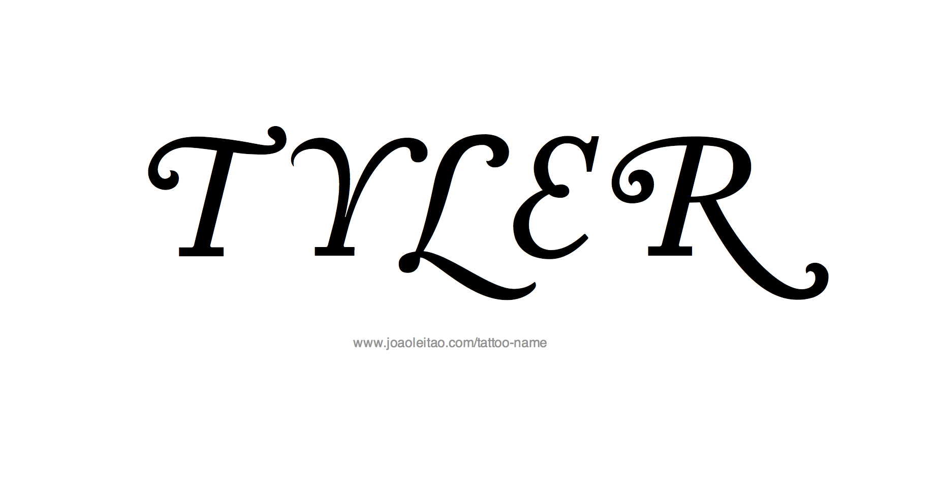 Tyler Name Tattoo Designs