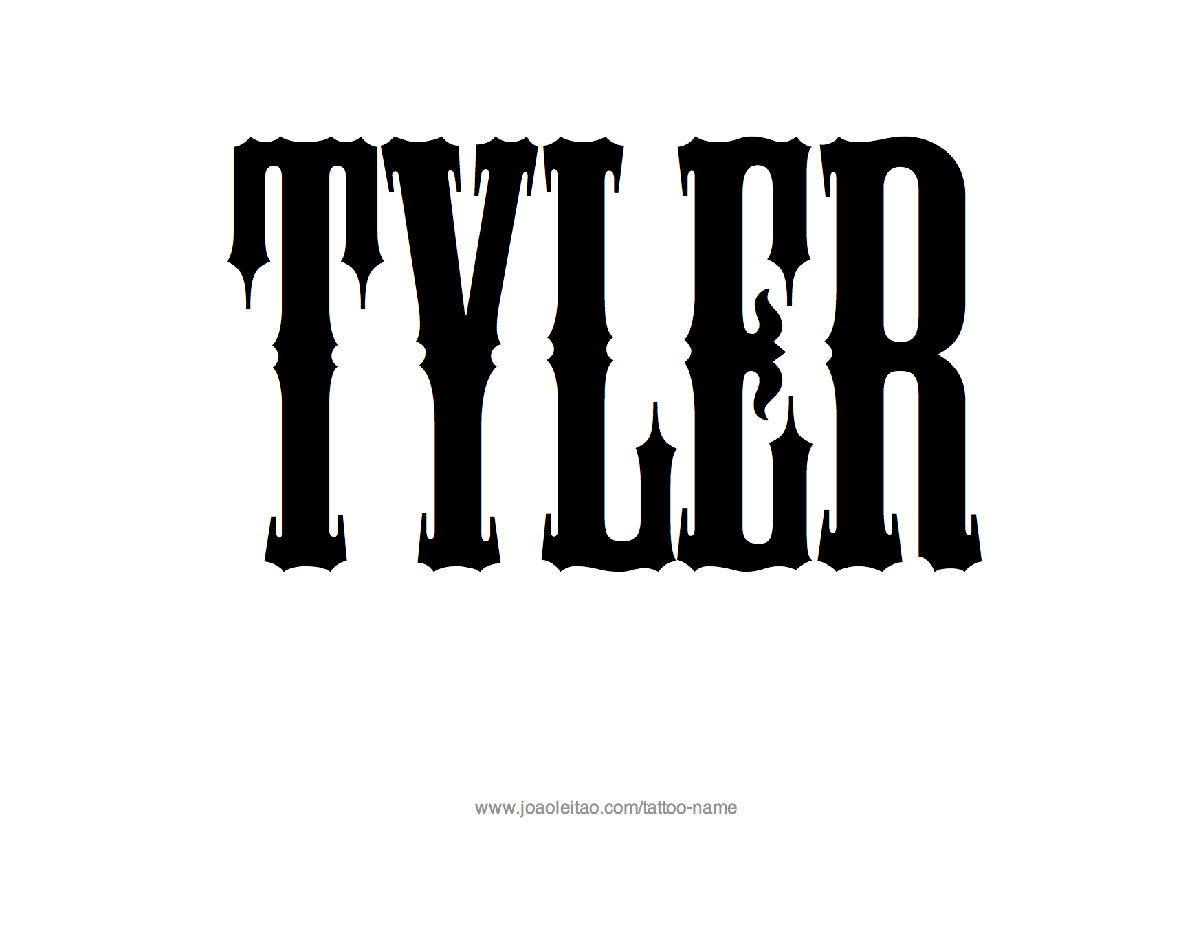 Tyler Name Tattoo Designs