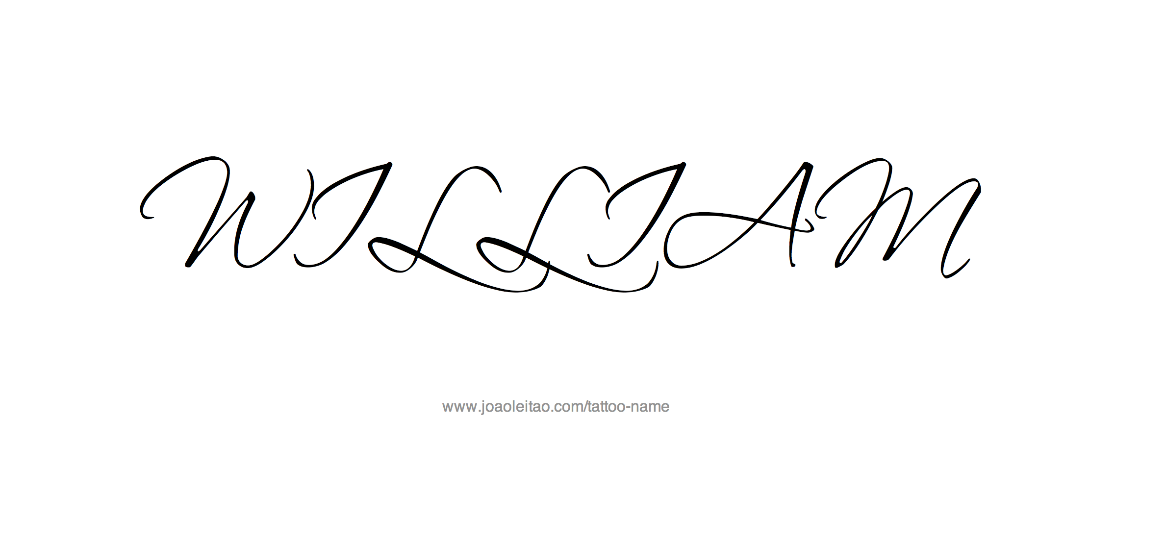 William Name Tattoo Designs