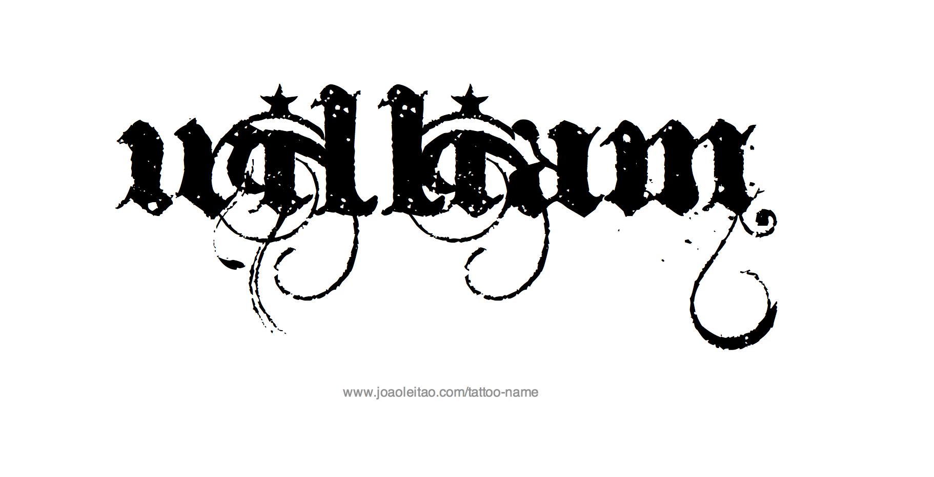 William Name Tattoo Designs
