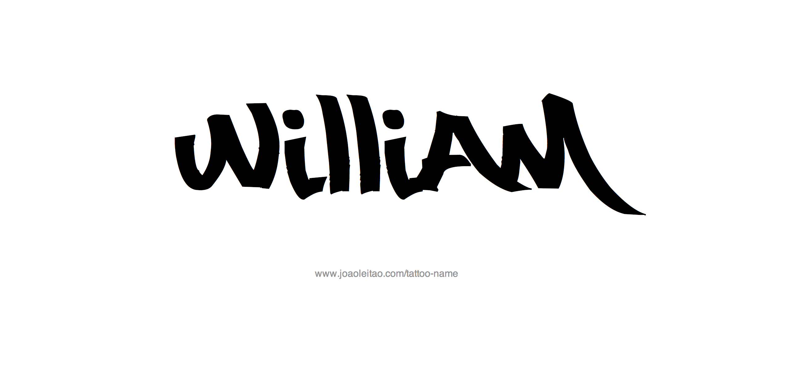 William Name Tattoo Designs