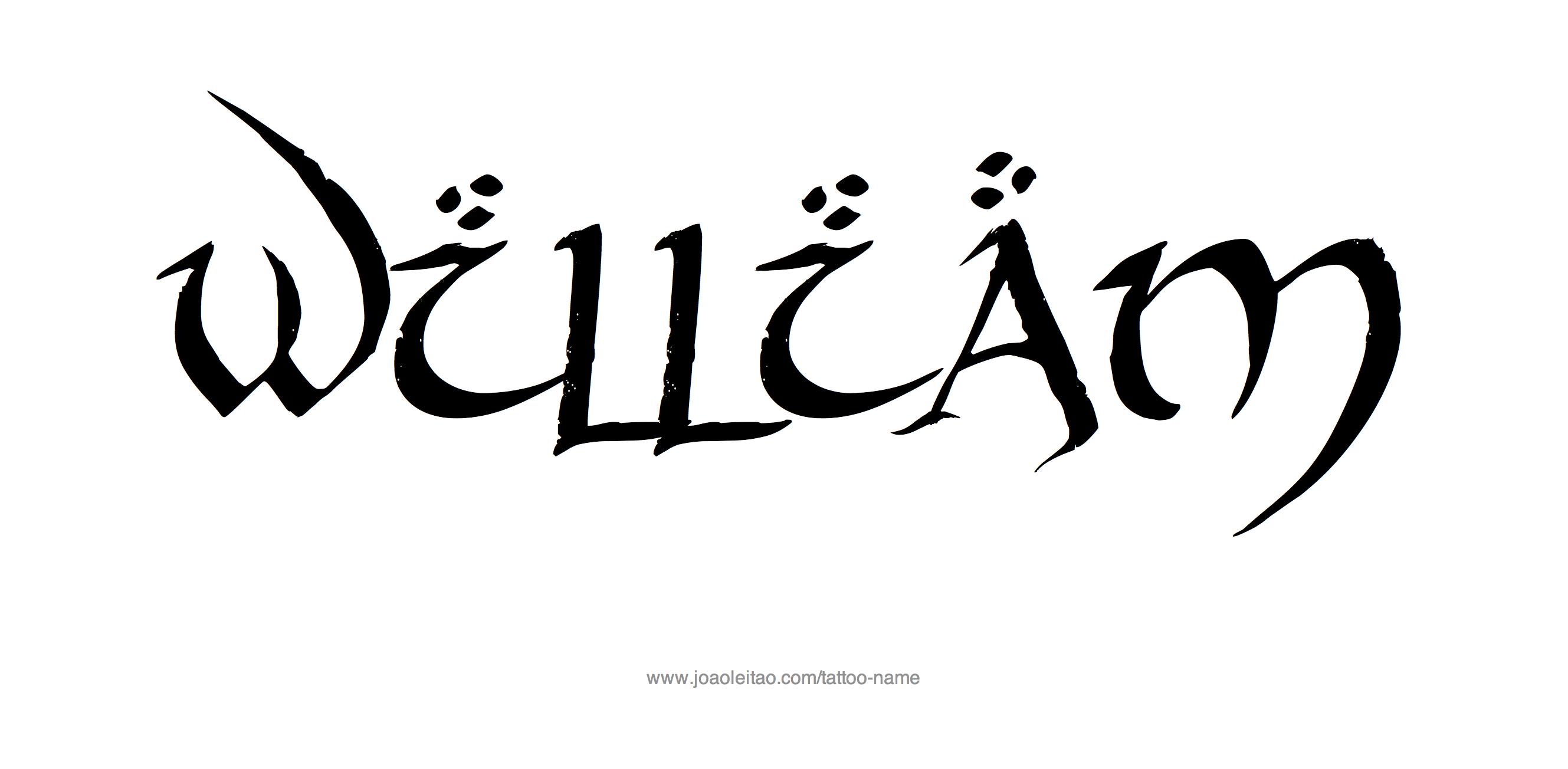William Name Tattoo Designs