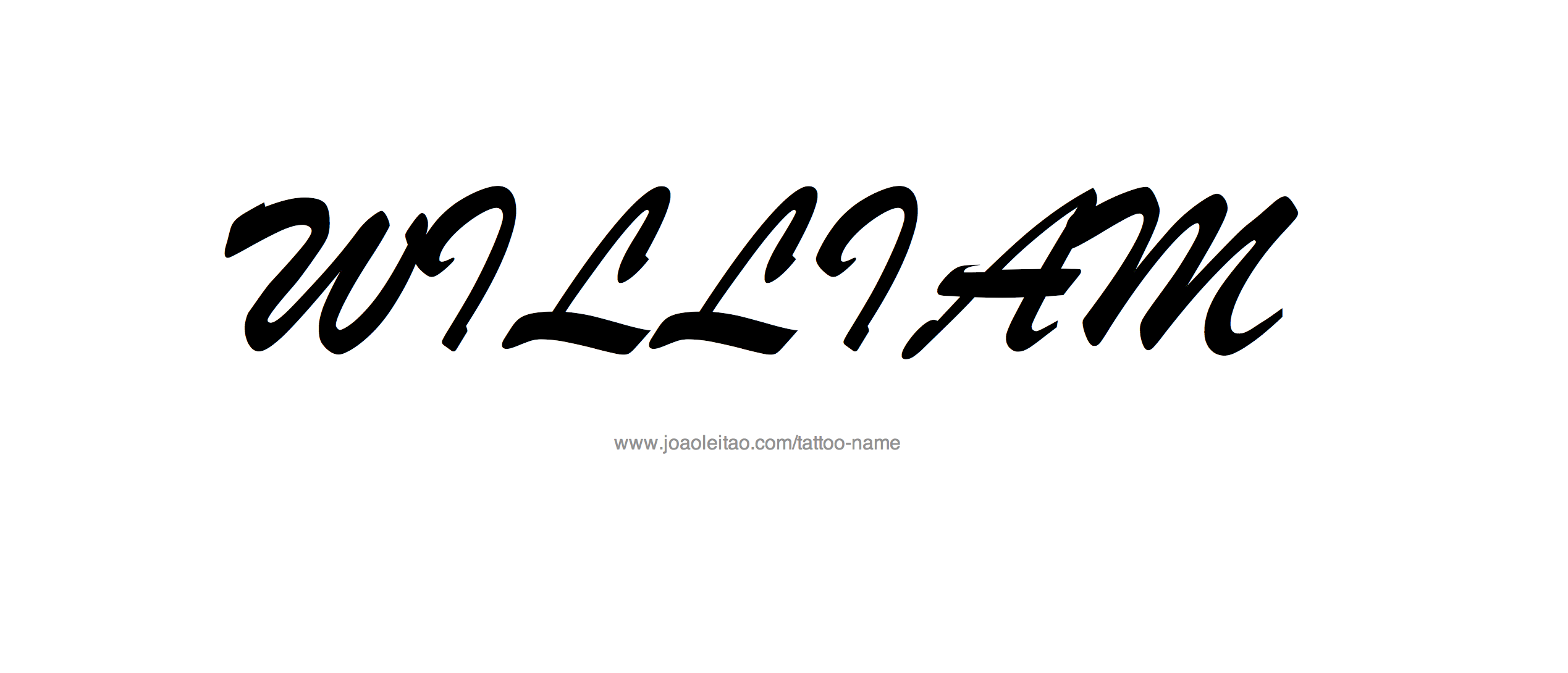 William Name Tattoo Designs