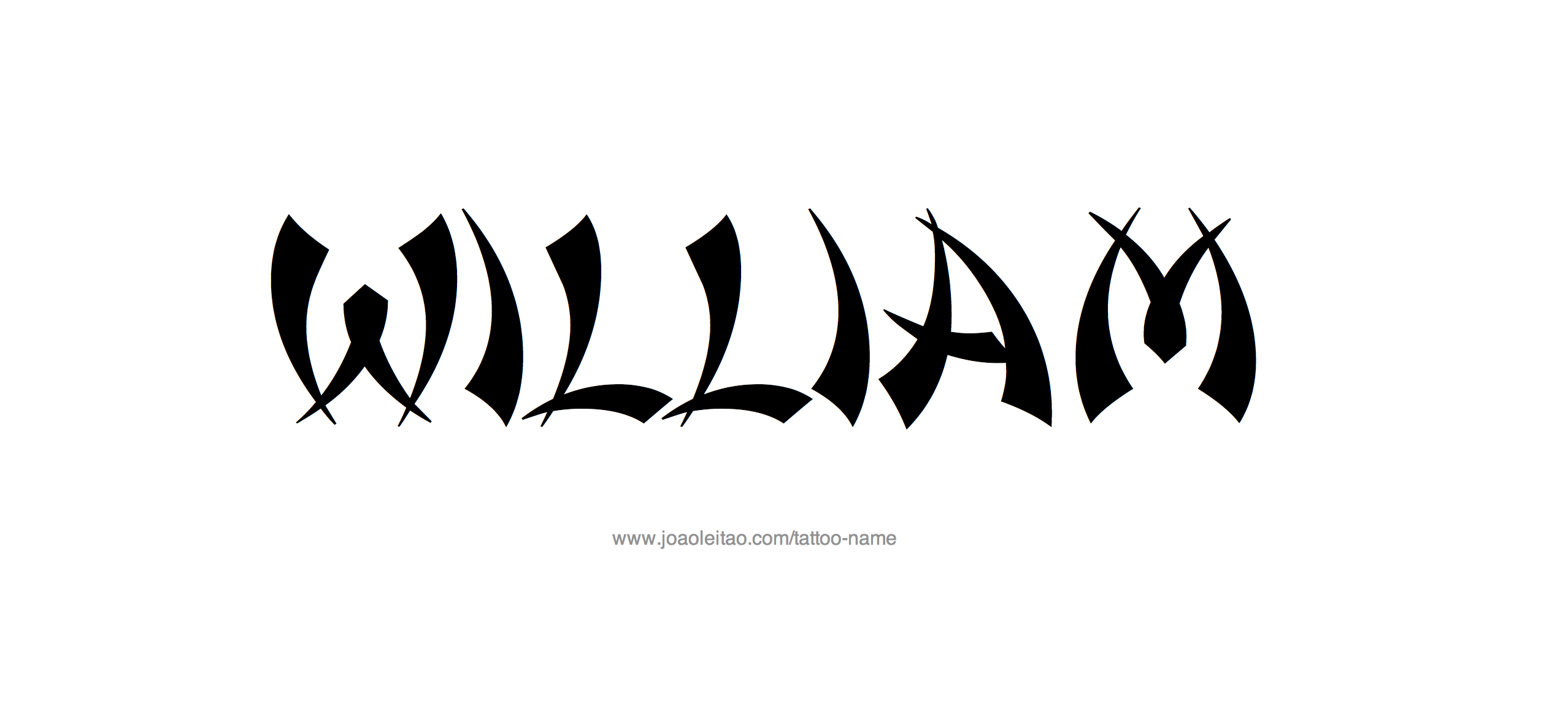 William Name Tattoo Designs