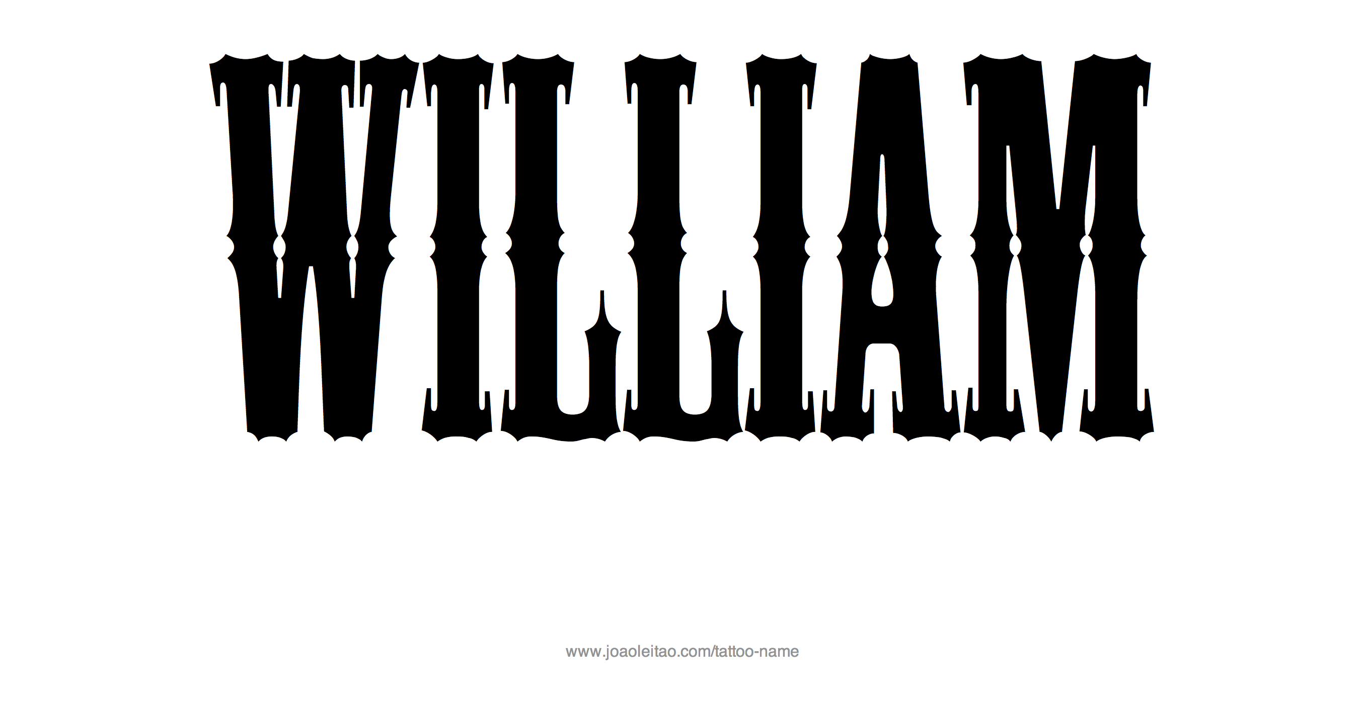 William Name Tattoo Designs