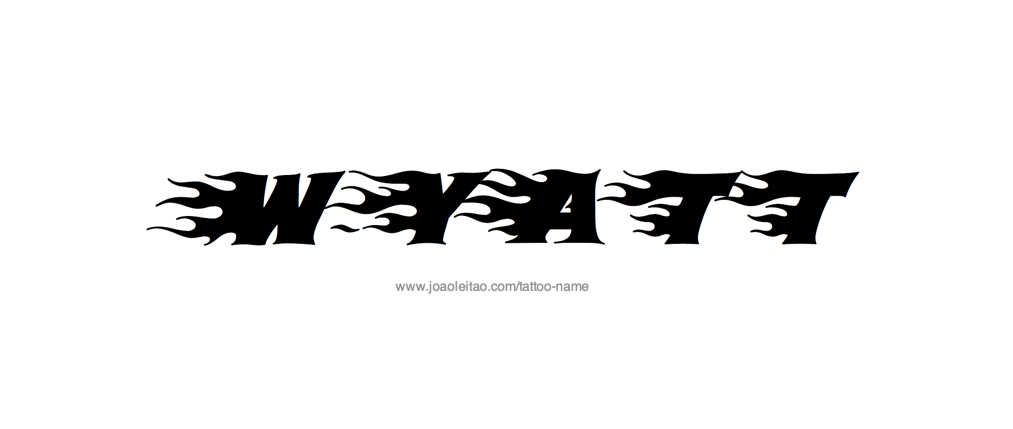 Wyatt Name Tattoo Designs