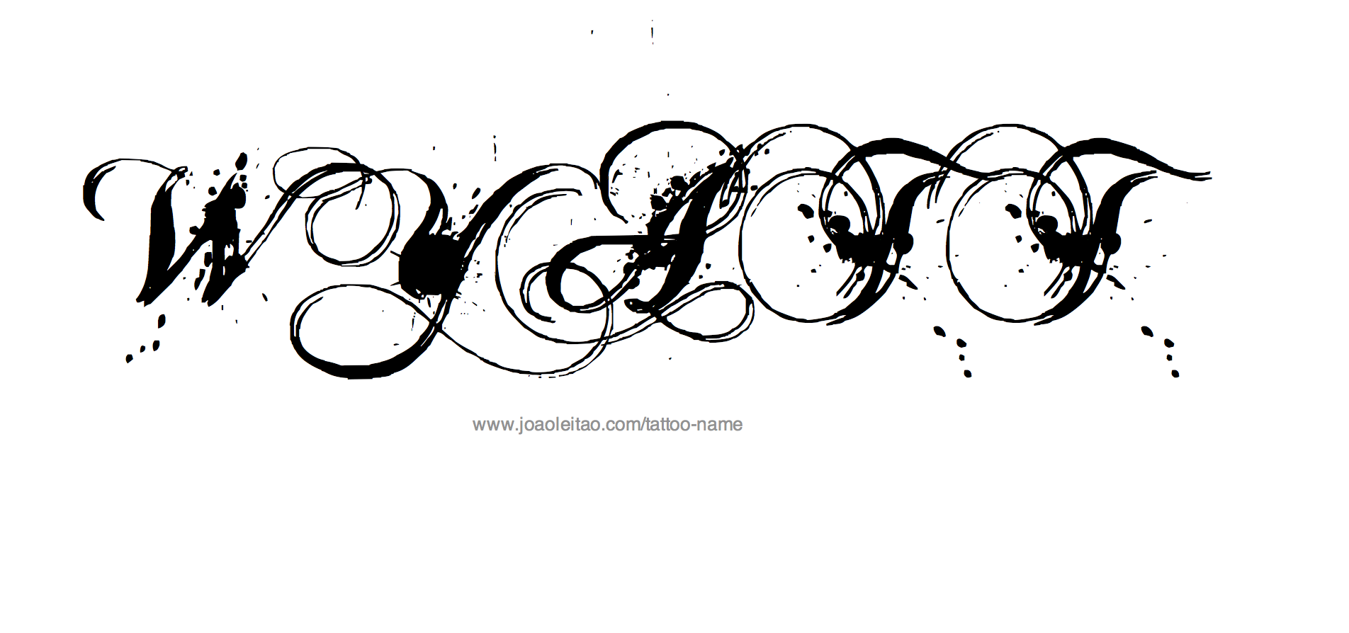 Wyatt Name Tattoo Designs