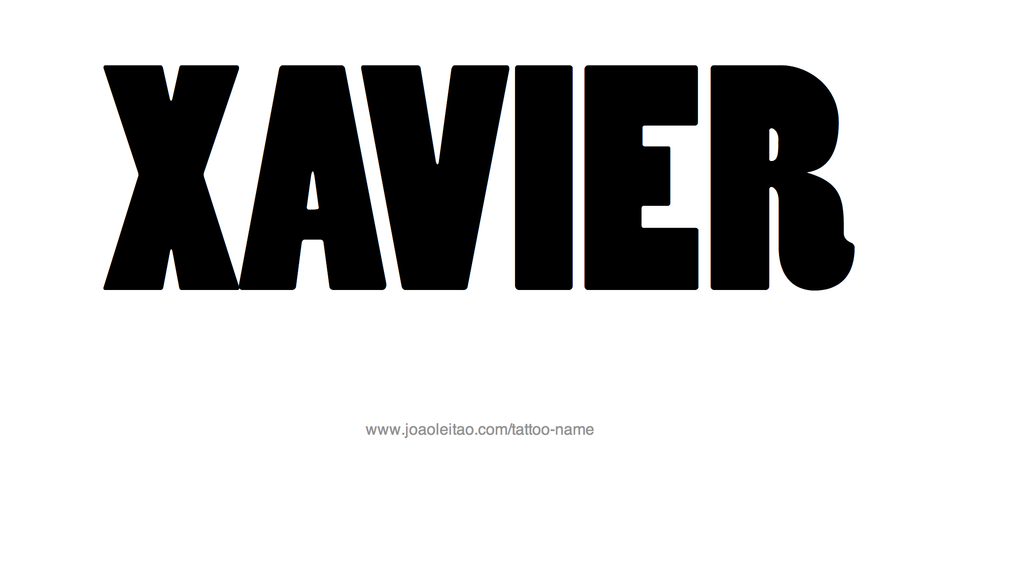 Xavier Name Tattoo Designs