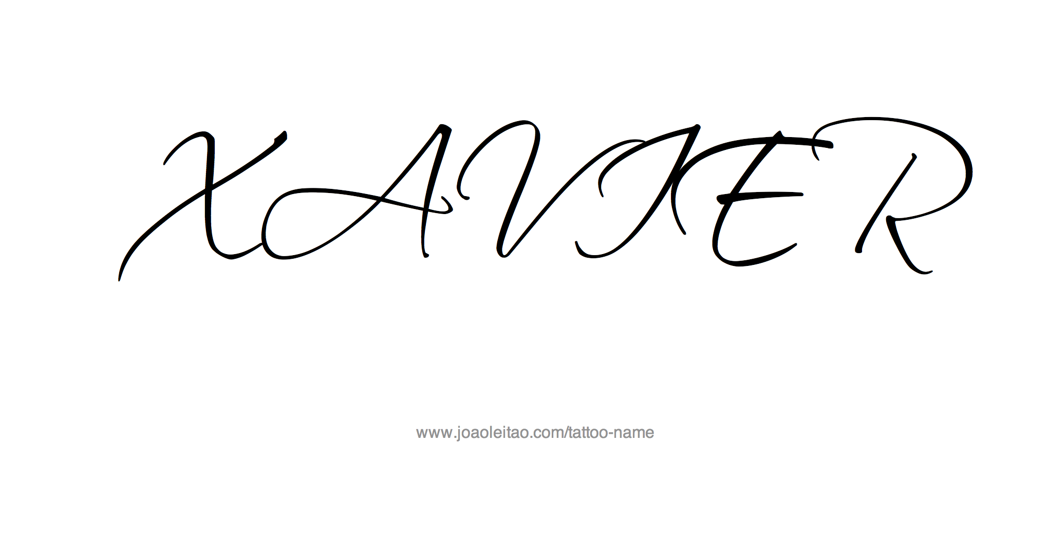Xavier Name Tattoo Designs