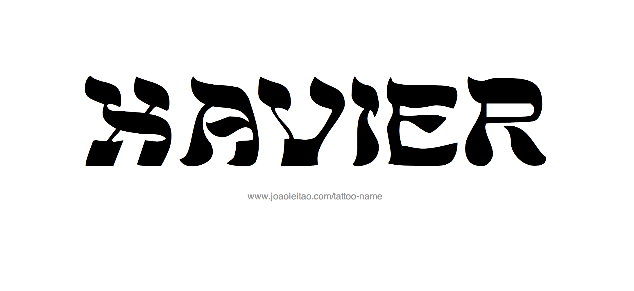 Xavier Name Tattoo Designs