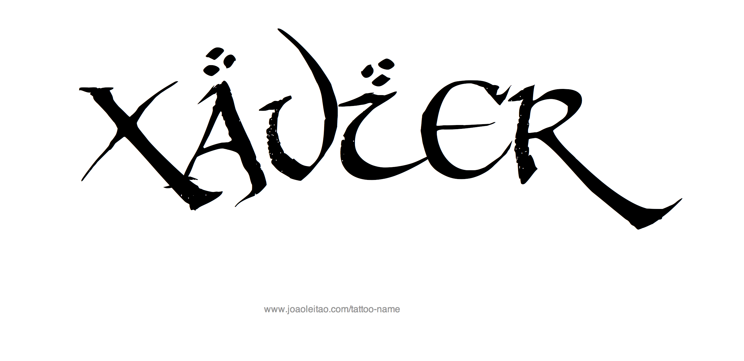 Xavier Name Tattoo Designs