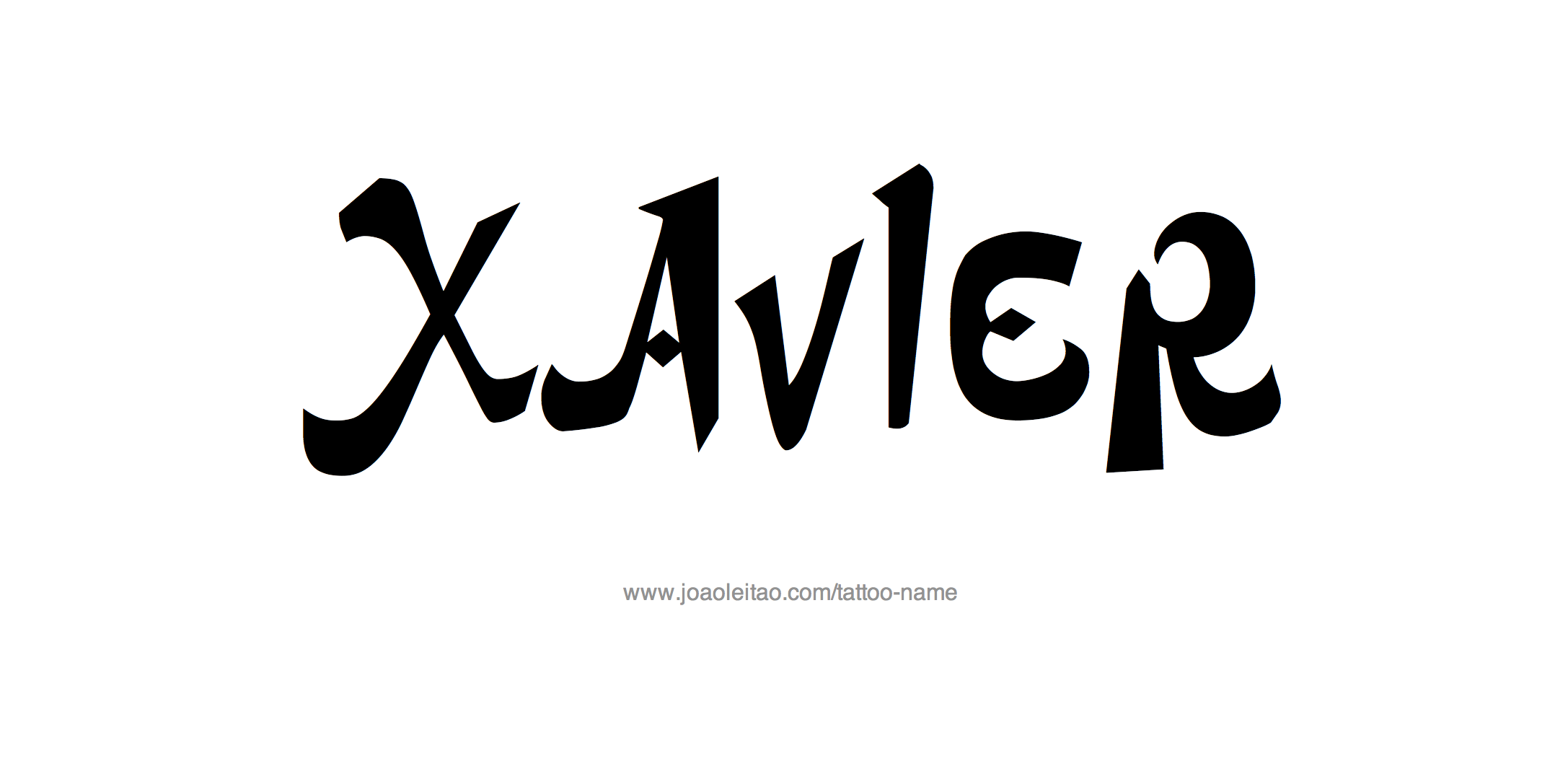 Xavier Name Tattoo Designs