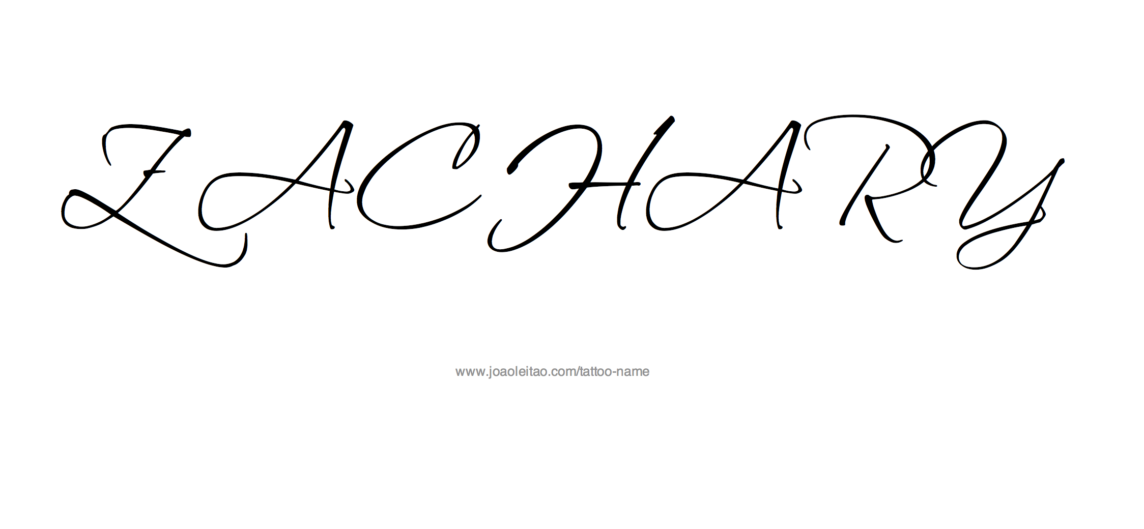 Zachary Name Tattoo Designs