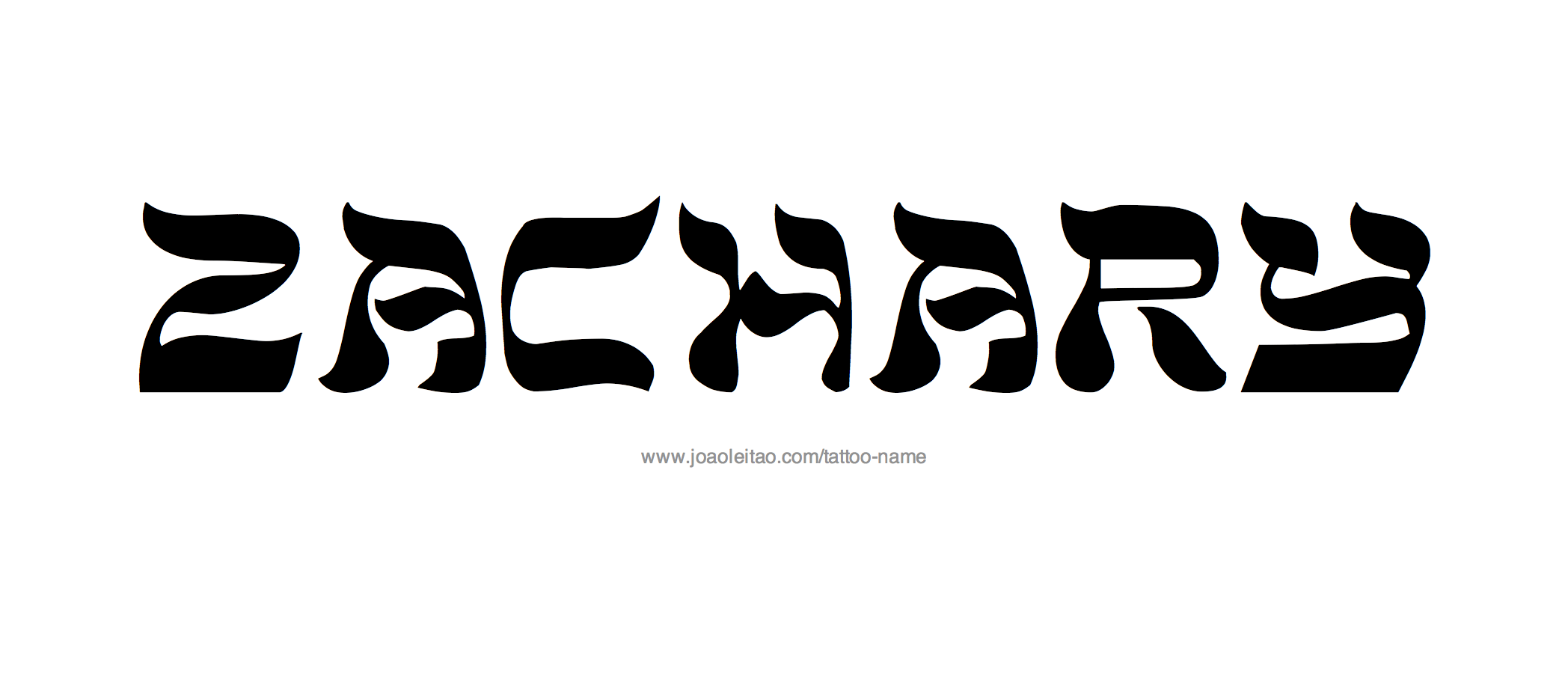 Zachary Name Tattoo Designs