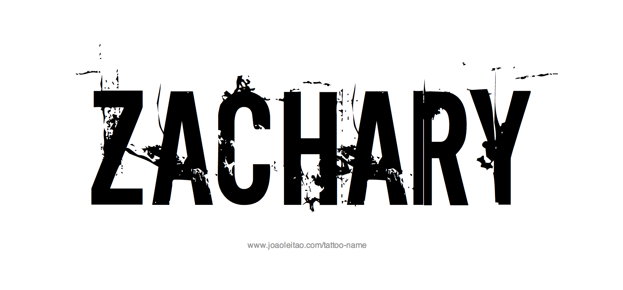 Zachary Name Tattoo Designs