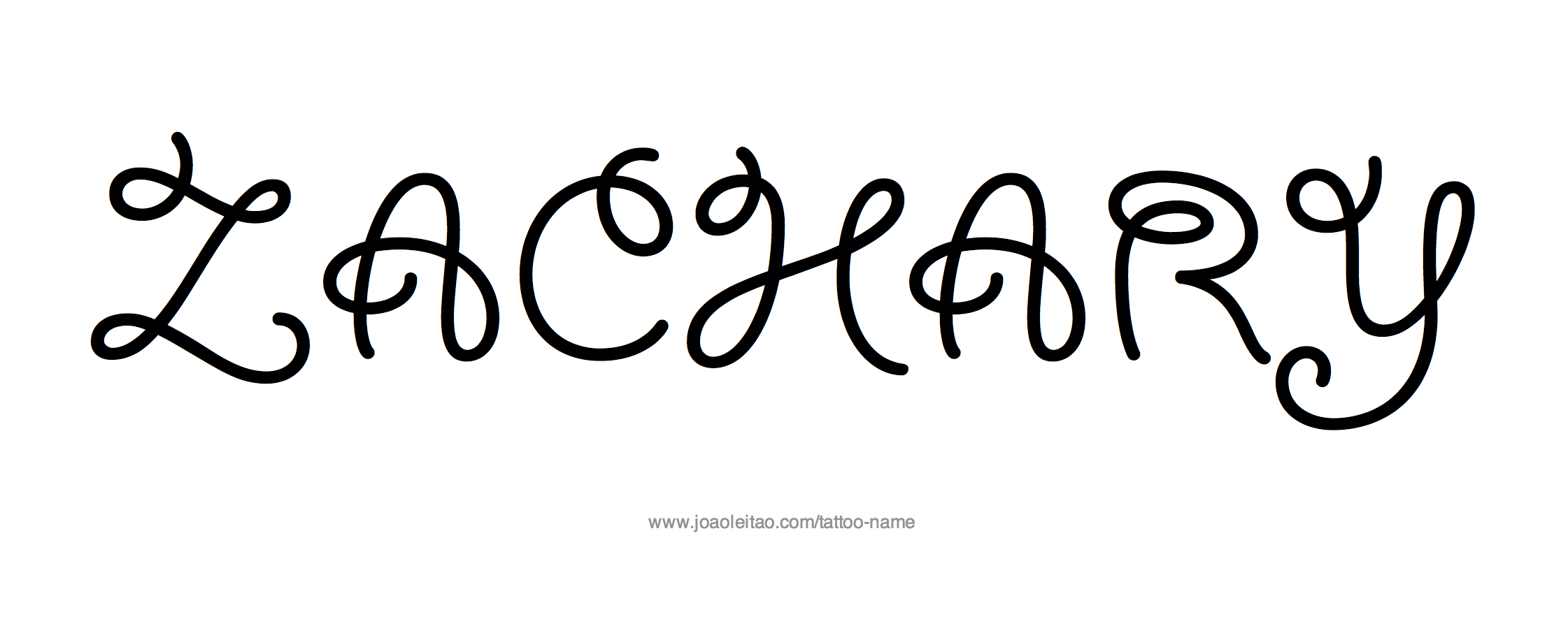 Zachary Name Tattoo Designs