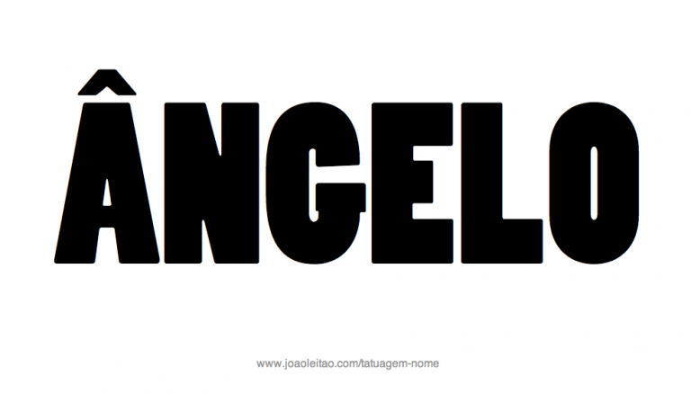 Desenhos de Tatuagem com o Nome Angelo