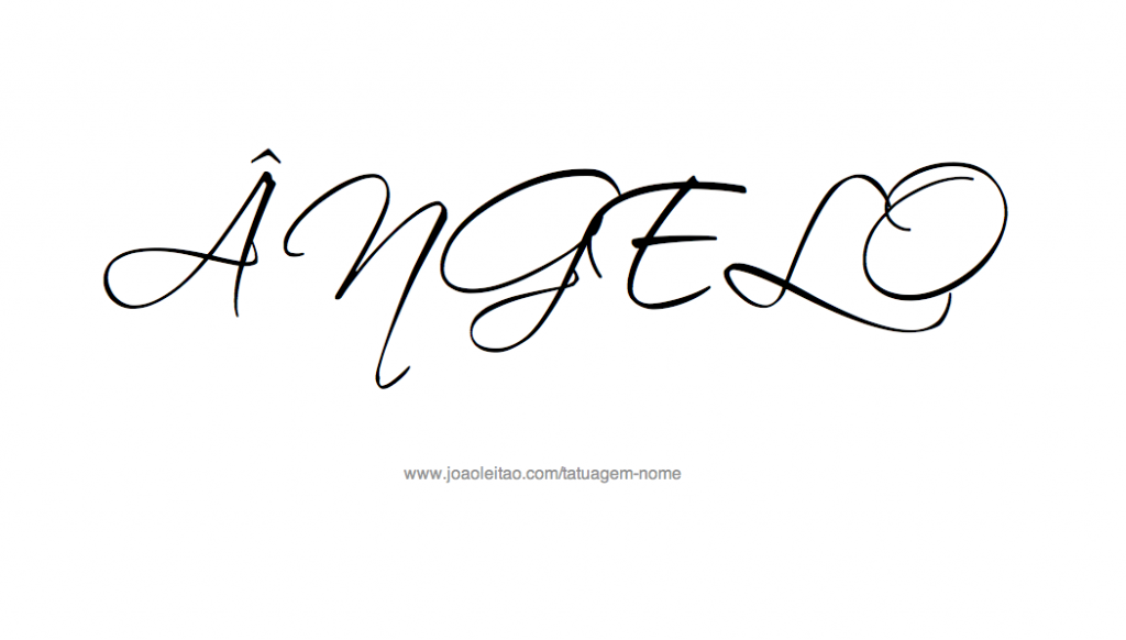 Desenhos de Tatuagem com o Nome Angelo