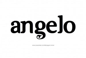 Desenhos de Tatuagem com o Nome Angelo