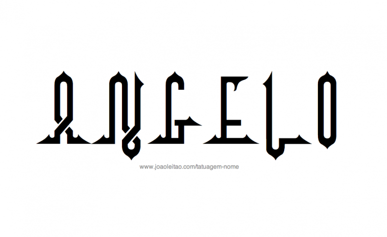 Desenhos de Tatuagem com o Nome Angelo