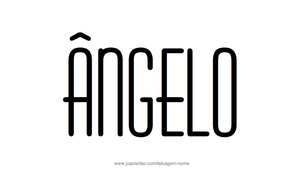 Desenhos de Tatuagem com o Nome Angelo