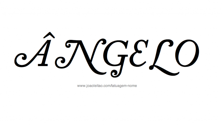 Desenhos de Tatuagem com o Nome Angelo