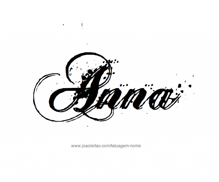 Desenhos de Tatuagem com o Nome Anna
