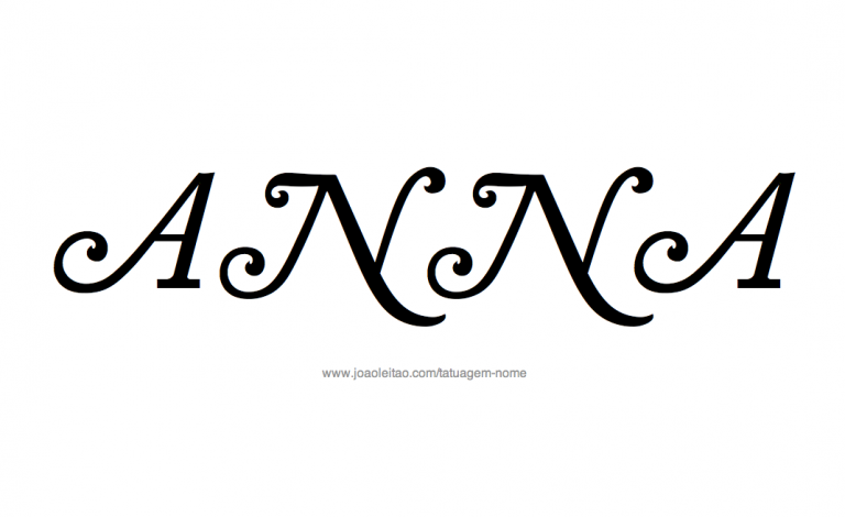 Desenhos de Tatuagem com o Nome Anna