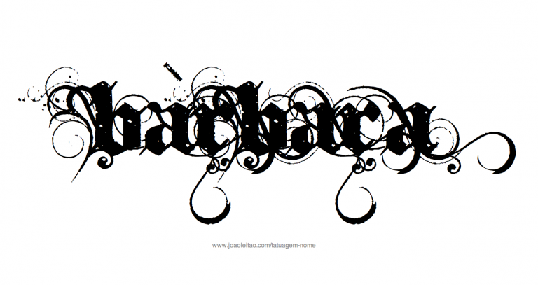 Desenhos de Tatuagem com o Nome Barbara