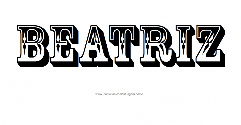 Desenhos de Tatuagem com o Nome Beatriz