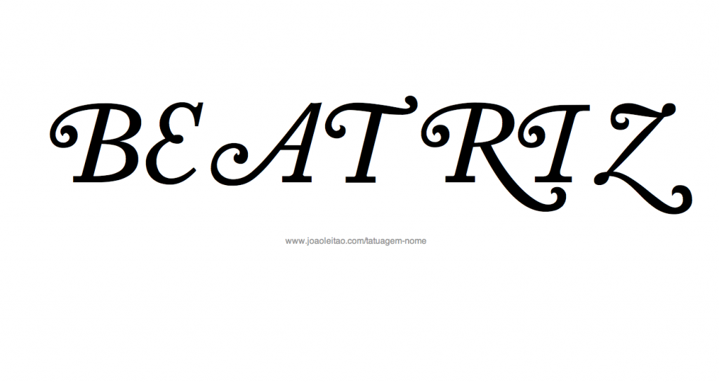 Desenhos de Tatuagem com o Nome Beatriz
