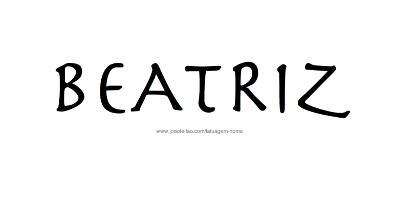 Desenhos de Tatuagem com o Nome Beatriz