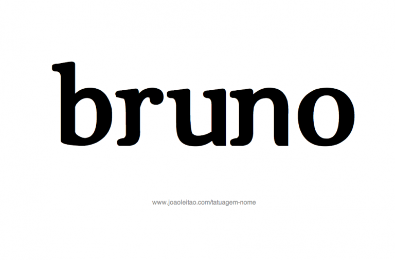 Desenhos de Tatuagem com o Nome Bruno