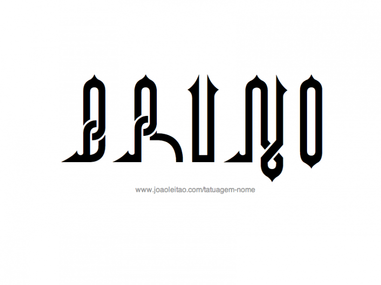 Desenhos de Tatuagem com o Nome Bruno
